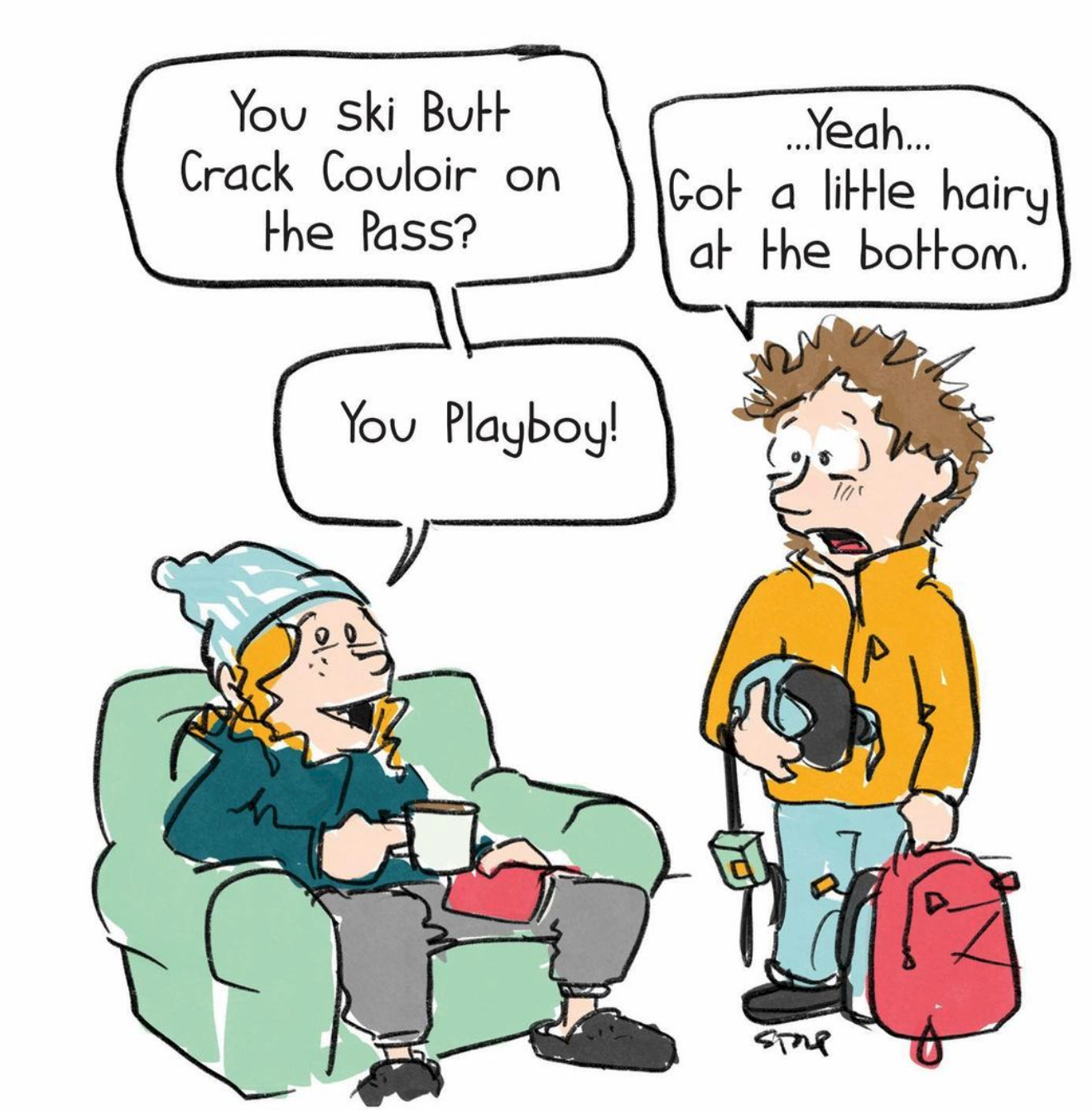 Skidhumor på hög nivå med Lift Line Comics - Åka Skidor